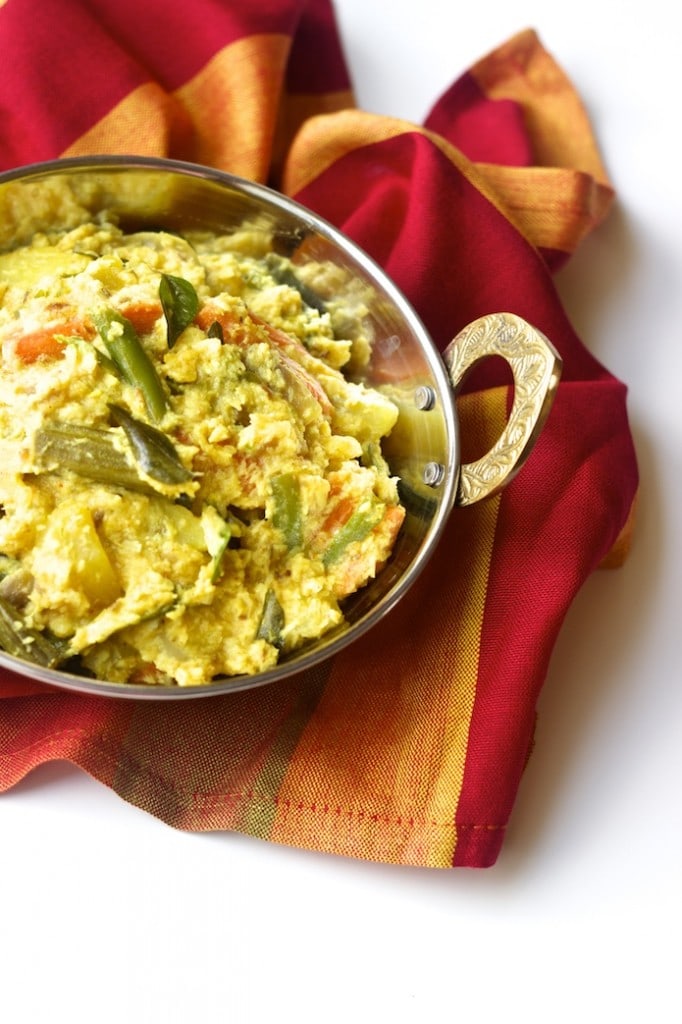 Aviyal - Vegetables in coconut and yogurt