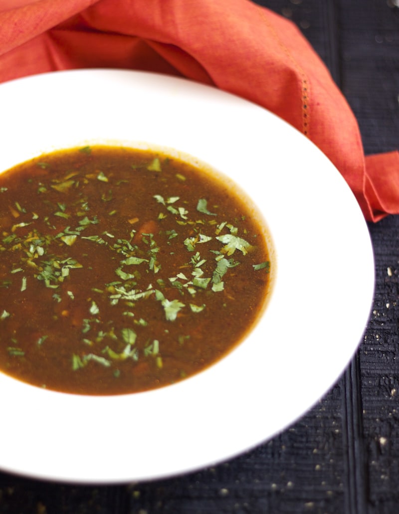 Tomato and Tamarind Soup (Rasam)