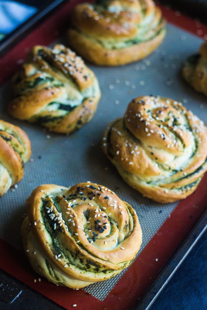 Spinach Stuffed Swedish rolls
