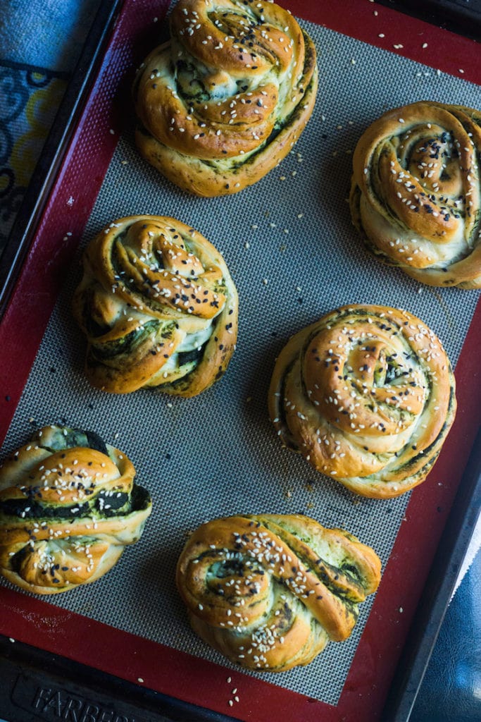 Spinach Stuffed Swedish rolls