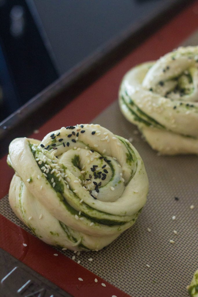 Spinach Stuffed Swedish rolls