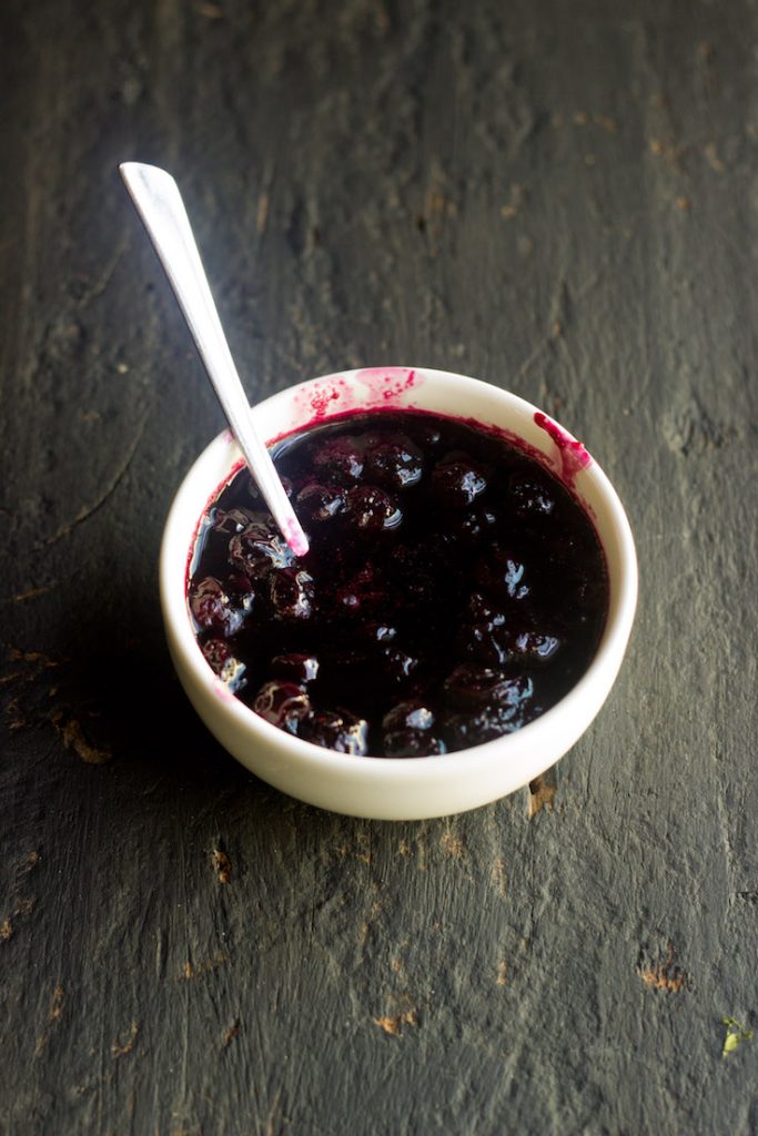 Blueberry Panna cotta | With Blueberry Sauce | Coulis