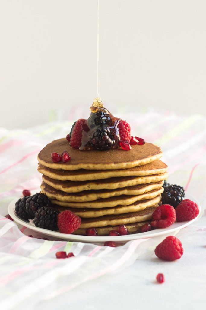 Healthy whole wheat pancakes | With Honey | No nasties